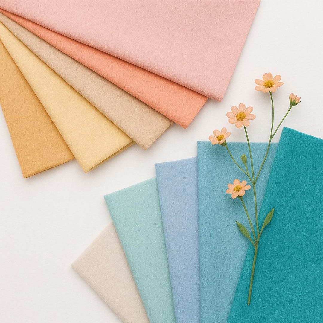 Spring Garden Path Wool Blend Felt Collection – 10 Sheets – 9x12” – 1 ...