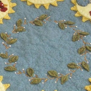 Pre-washed Wool Felt Penny Rug Kit - Retro Roosters - Penny Lane ...