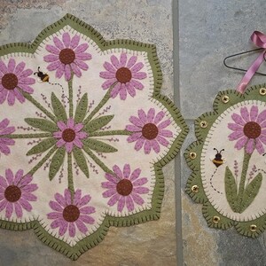 Pre-washed Wool Felt Penny Rug Kit Summer Blossoms - Etsy