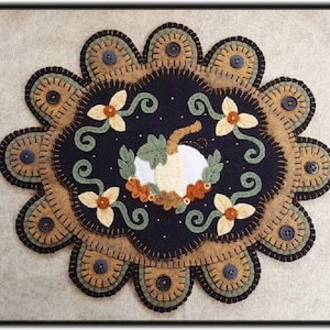 Pre-washed Wool Felt Penny Rug Kit - Autumn Twilight - Penny Lane ...