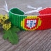 Portugal Flag Bracelet, Custom Bracelet With European Country Flag ...