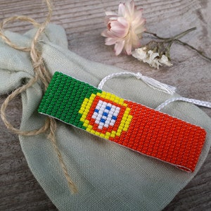 Portugal Flag Bracelet, Custom Bracelet With European Country Flag ...