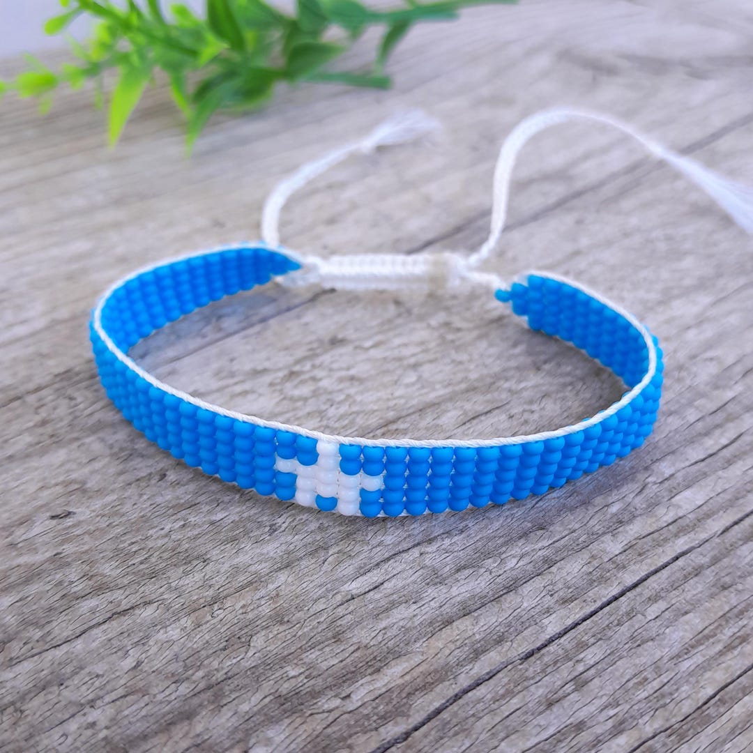 Beaded Bracelet With Somalia Flag - Patriotic Somali Wristband - Loom ...