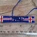 Iceland Flag Bracelet Travel Memory Gift Nordic Beaded Wristband ...
