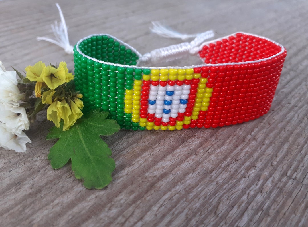 Portugal Flag Bracelet, Custom Bracelet With European Country Flag ...