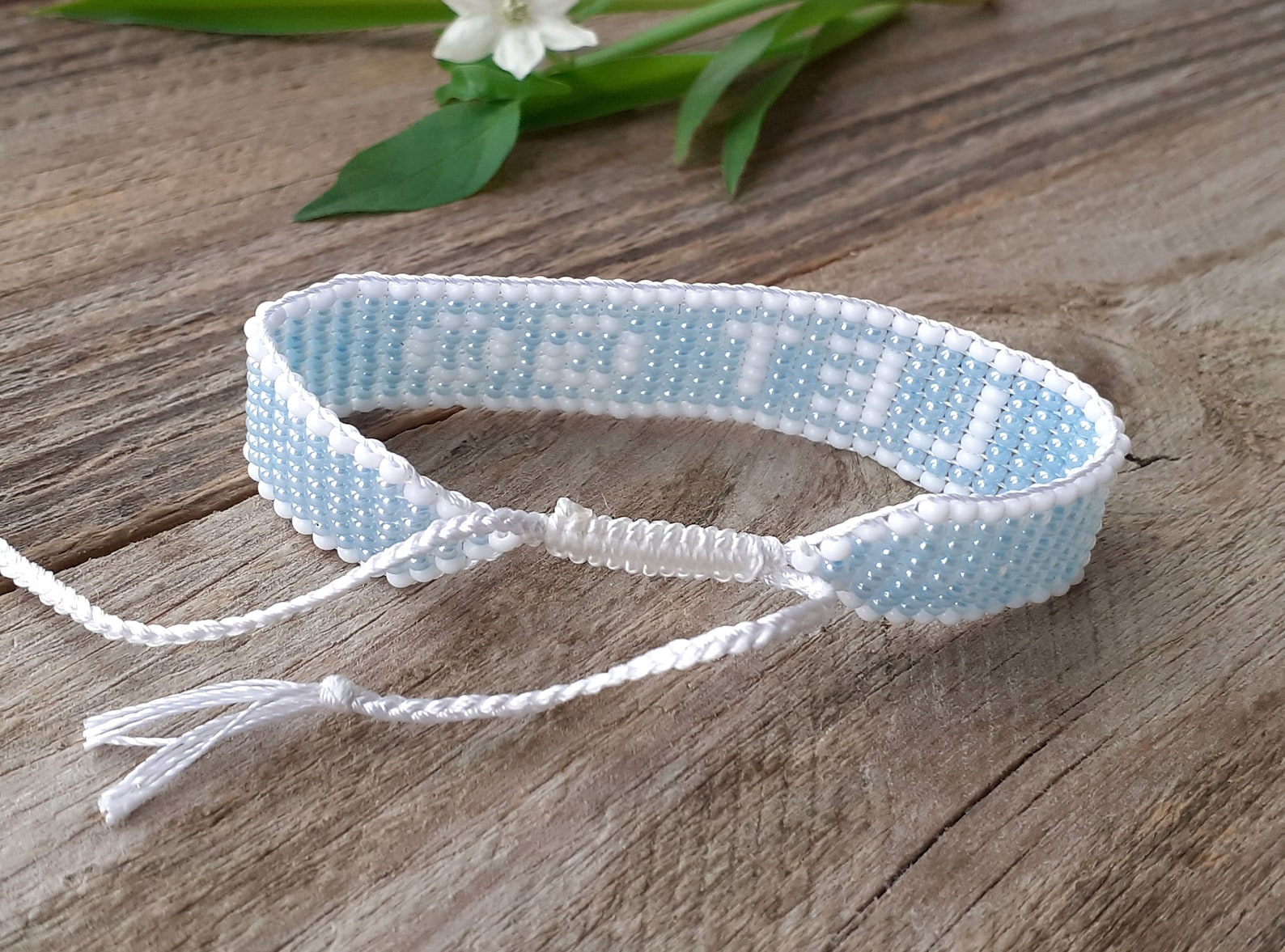 STRONG Bracelet Motivational Personalized Beaded Wristband Custom ...