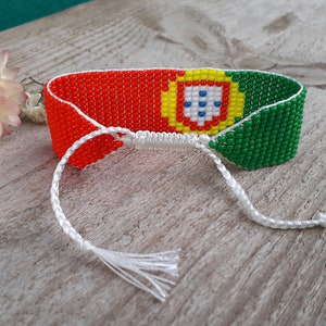 Portugal Flag Bracelet, Custom Bracelet With European Country Flag ...