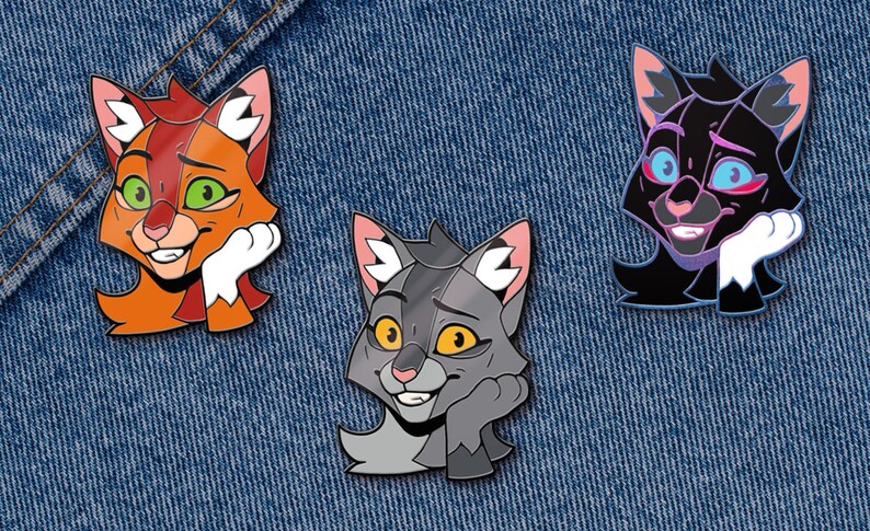 Warrior Cats Enamel Pin Etsy