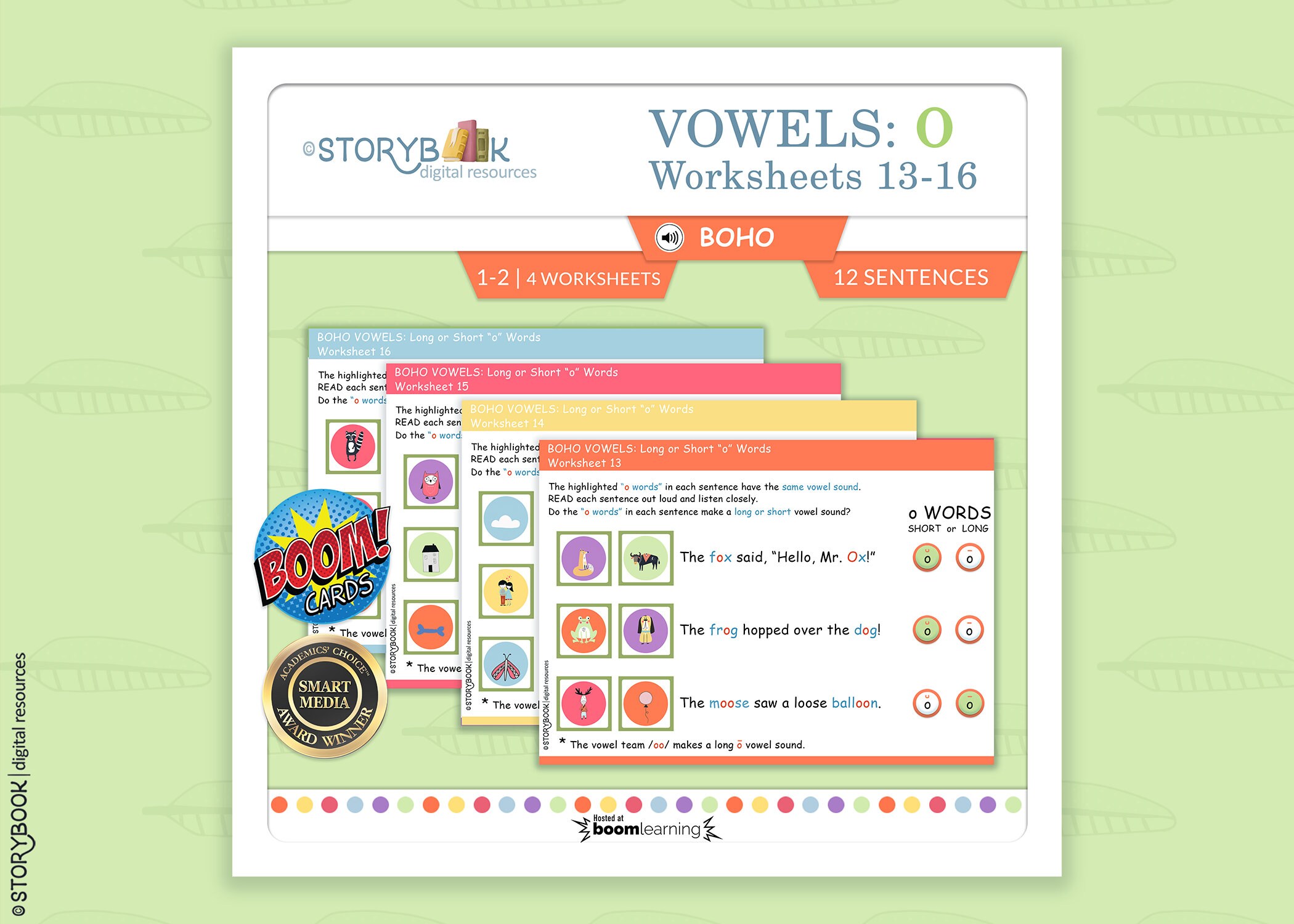 BUNDLE! Vowels Long or Short Sentence Digital Worksheets - BOOM - BOHO ...