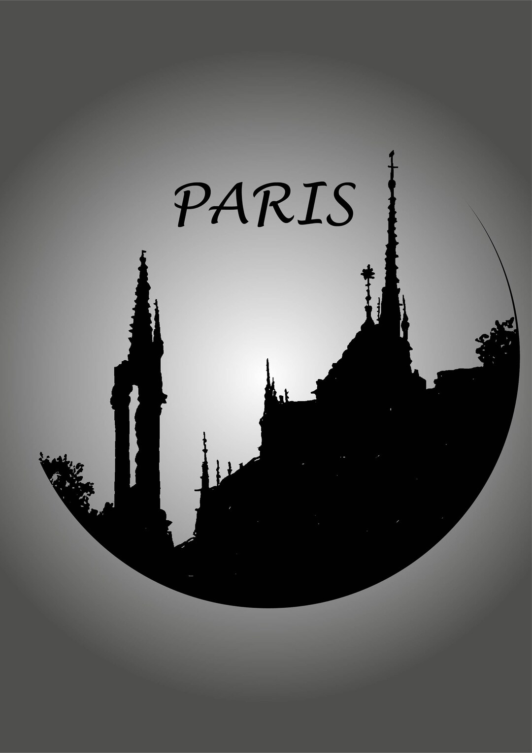 Paris France Png Ink Hand Drawn Vector - Etsy