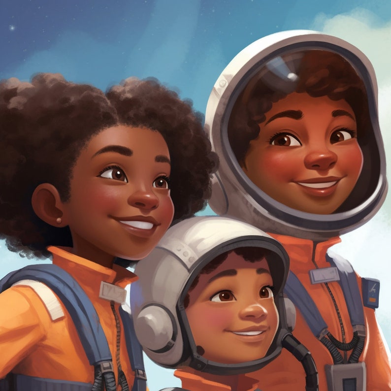 Space Explorer Coloring Pages - Inspiring and Culturally Inclusive - Etsy