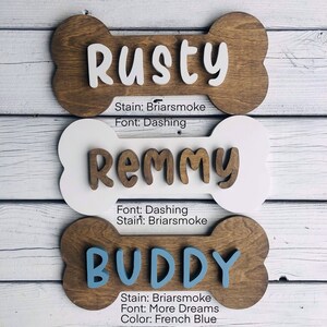 Personalized Wooden Dog Bone | Etsy