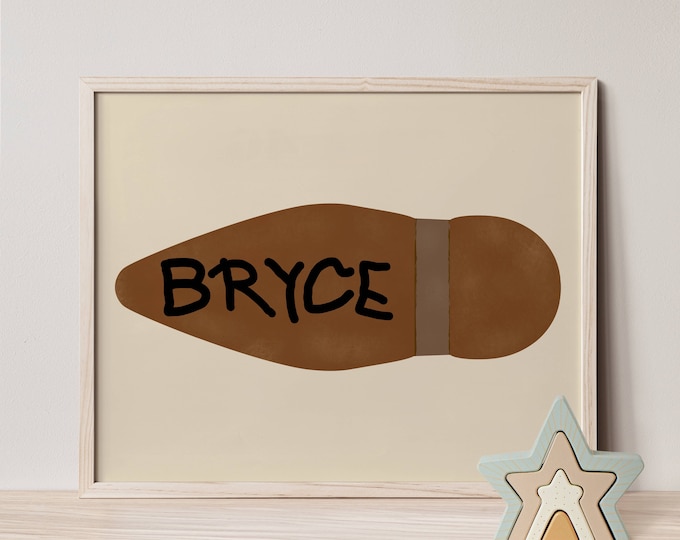 Personalized Woody Boot Print | DIGITAL DOWNLOAD - Etsy