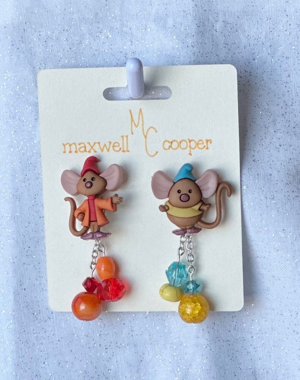 Cinderella Inspired Earrings/jaq and Gus Earrings/mouse Earrings/theme ...