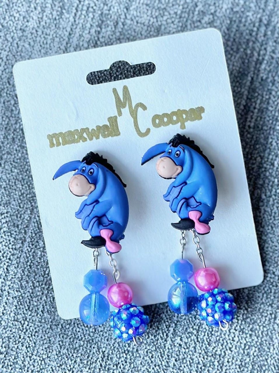 Eeyore Inspired Dangle Earrings// Disney Fashion//disney World Outfit ...