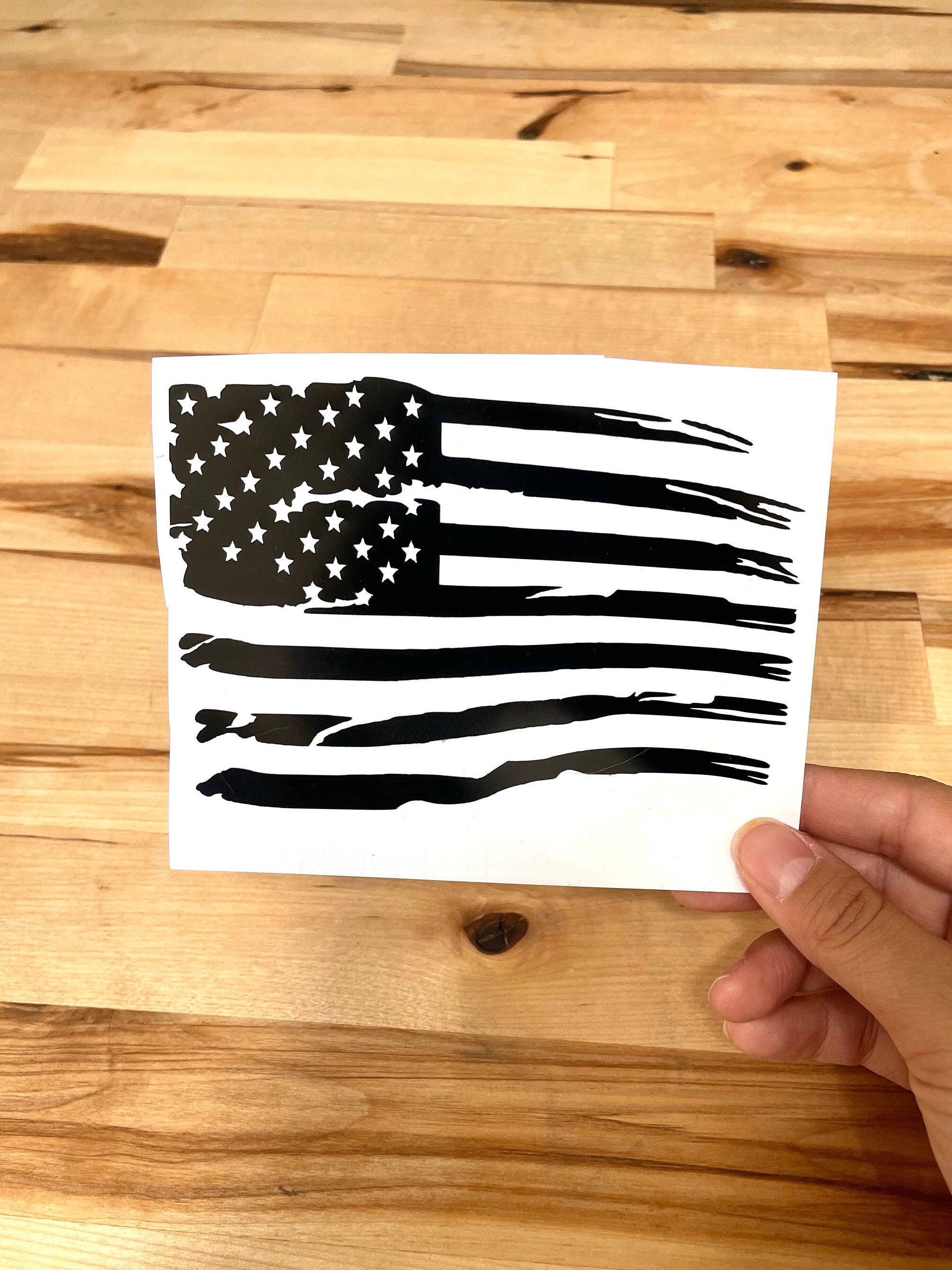 American Flag Vinyl Decal, American Flag Car Decal, Multiple Surface ...