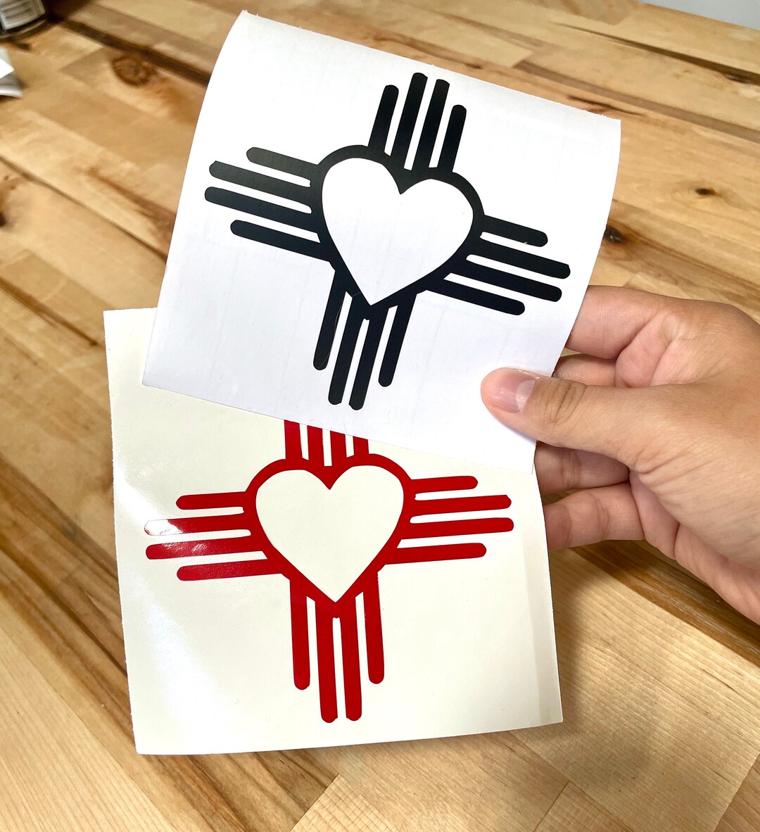 Zia Heart Decal, Car Decal, Multiple Surface Decal, New Mexico Decal ...