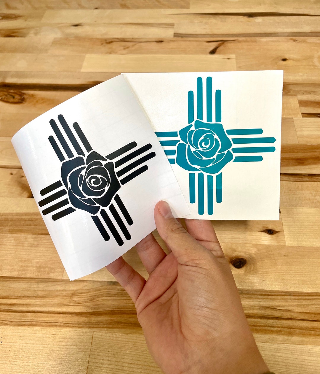 Zia Rose Decal, Car Decal, Multiple Surface Decal, New Mexico Decal ...