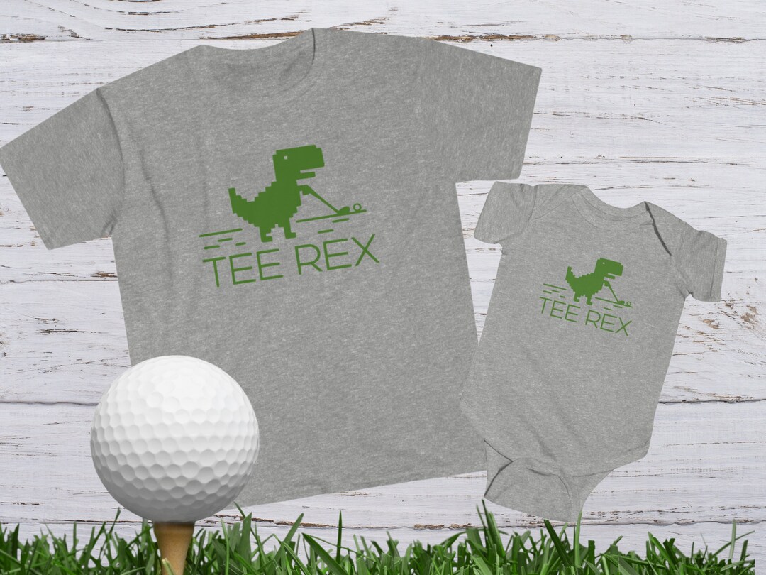 Tee Rex Golf Matching Tshirts Dad and Baby Matching Set - Etsy