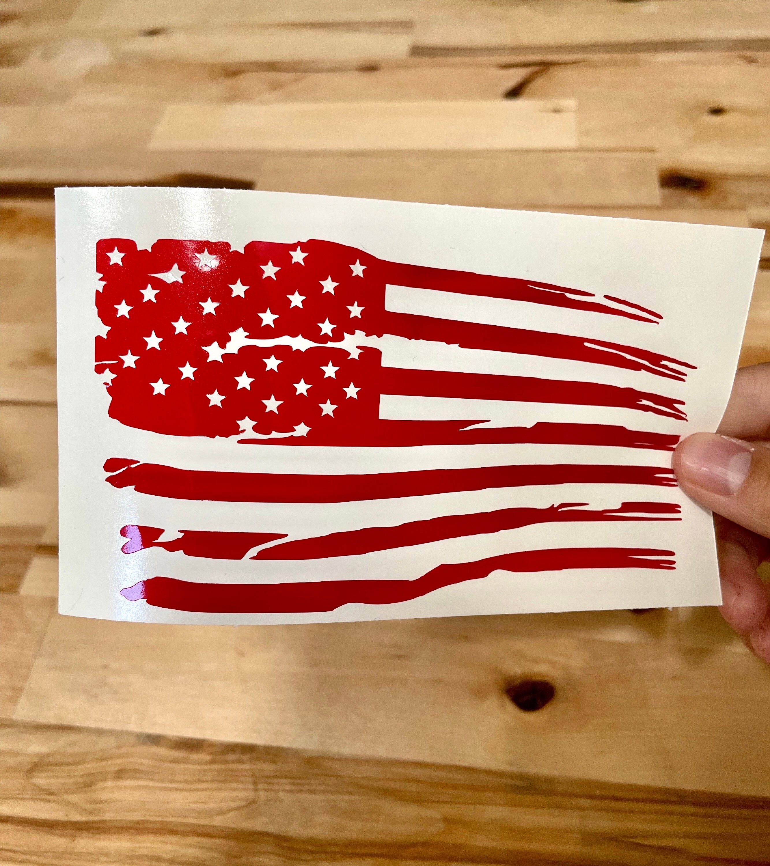 American Flag Vinyl Decal, American Flag Car Decal, Multiple Surface ...