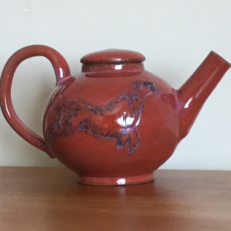 Red Teapot - Etsy