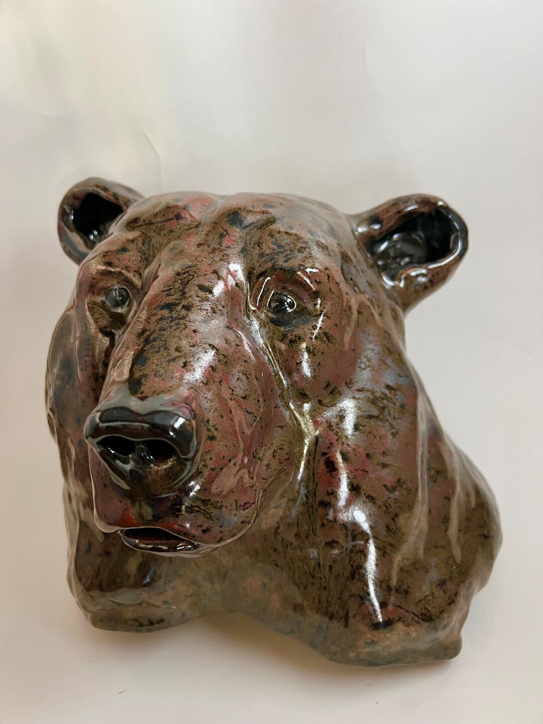 Ceramic Brown Bear Trophy - Etsy