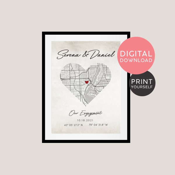 Engagement Print - Etsy