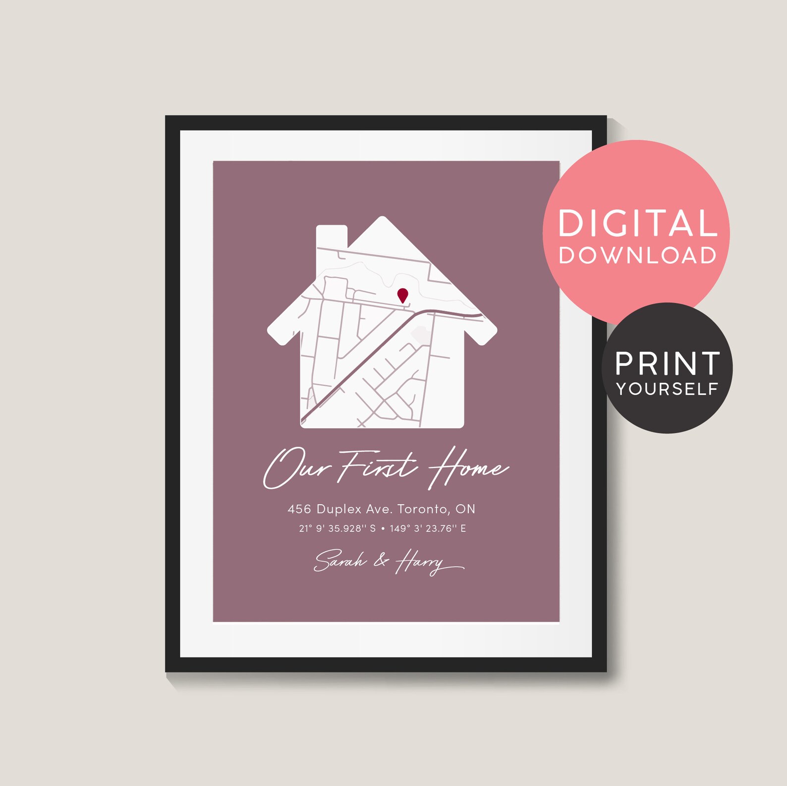 Personalized Housewarming Gift / Our First Home / First Home Gift ...