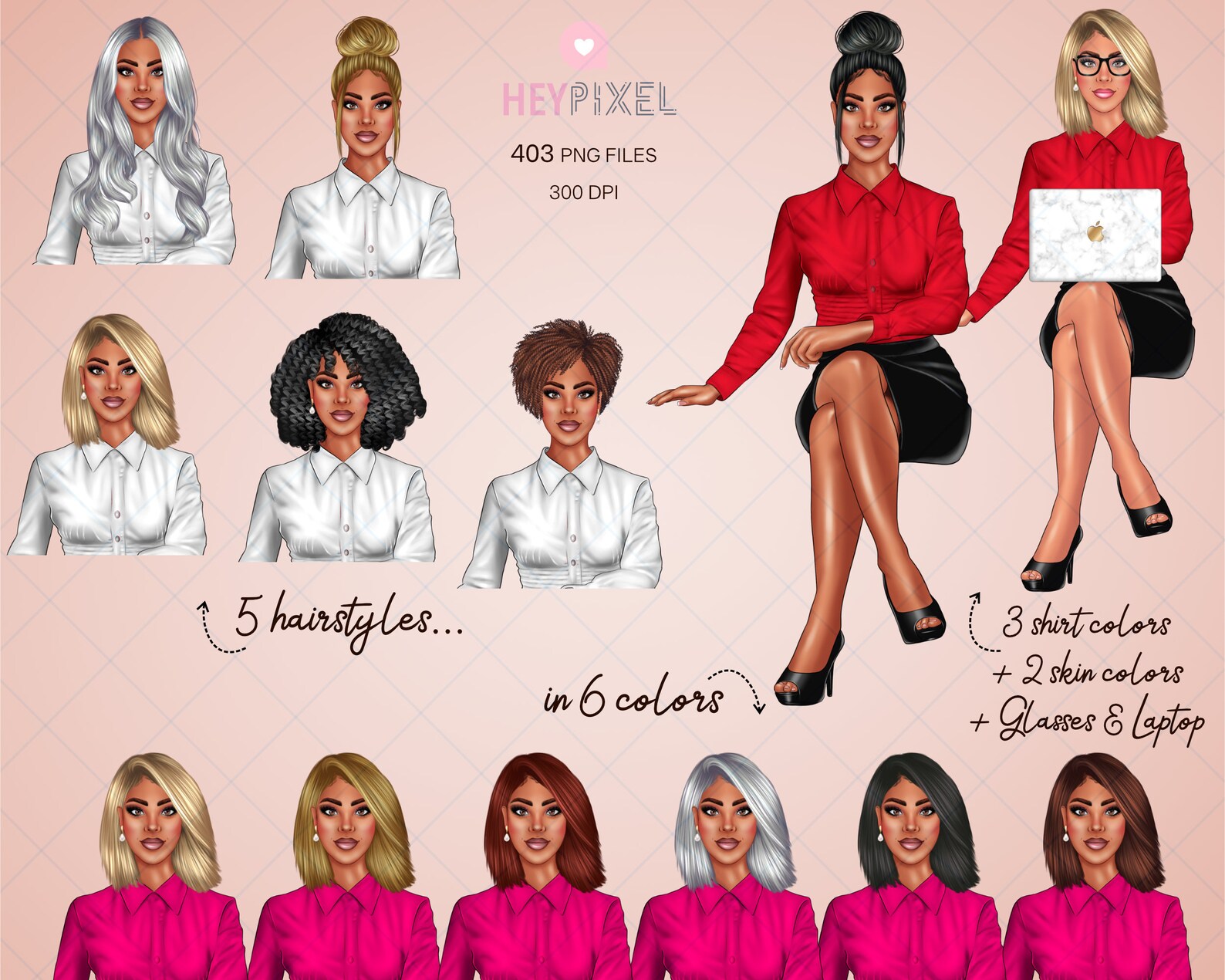 Boss Girl Clipart Lady Boss Clipart Boss Babe Clipart Etsy