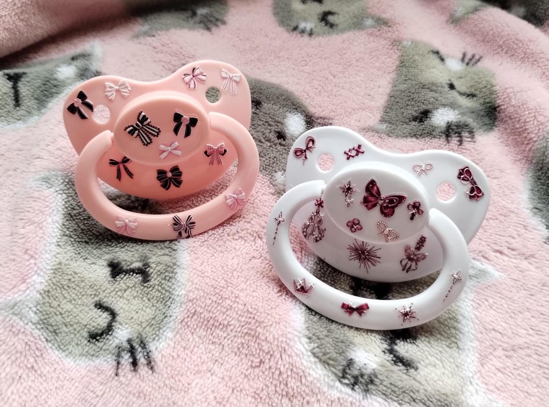 Coquette Themed Adult Pacifier | for Littlespace, Agere - Etsy