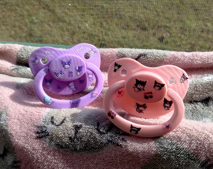 Kuromi Themed Adult Pacifier | for Littlespace, Agere - Etsy