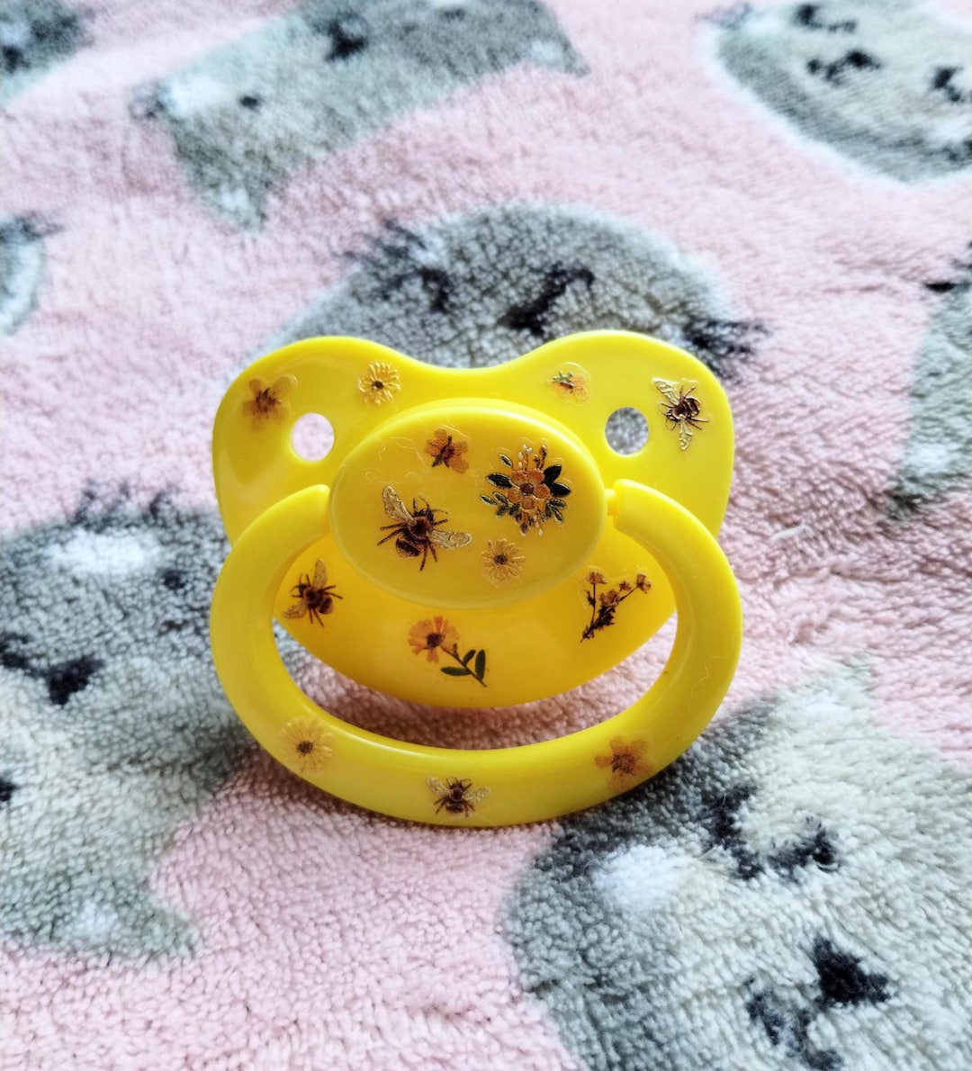 Honeybee Garden Print Adult Pacifier | for Littlespace, Agere - Etsy
