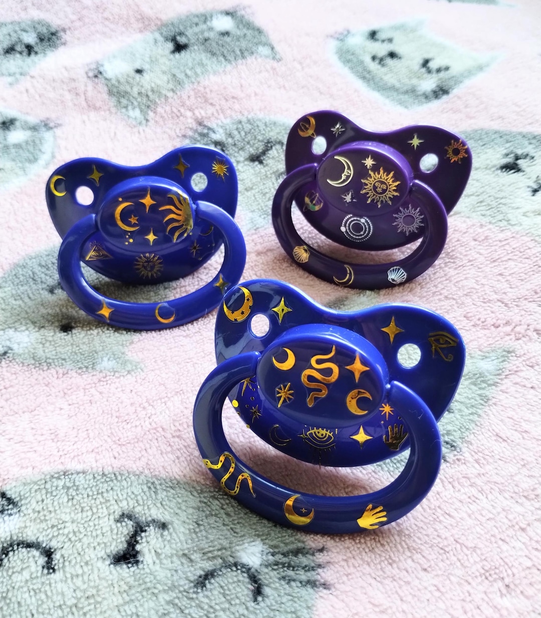 Witchy Celestial Print Adult Pacifier | for Littlespace, Agere - Etsy