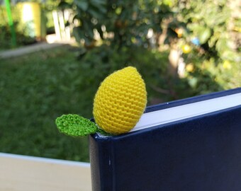 Citrus Fruit Handmade Crochet Bookmark Lemon Bookmark, Gift for ...