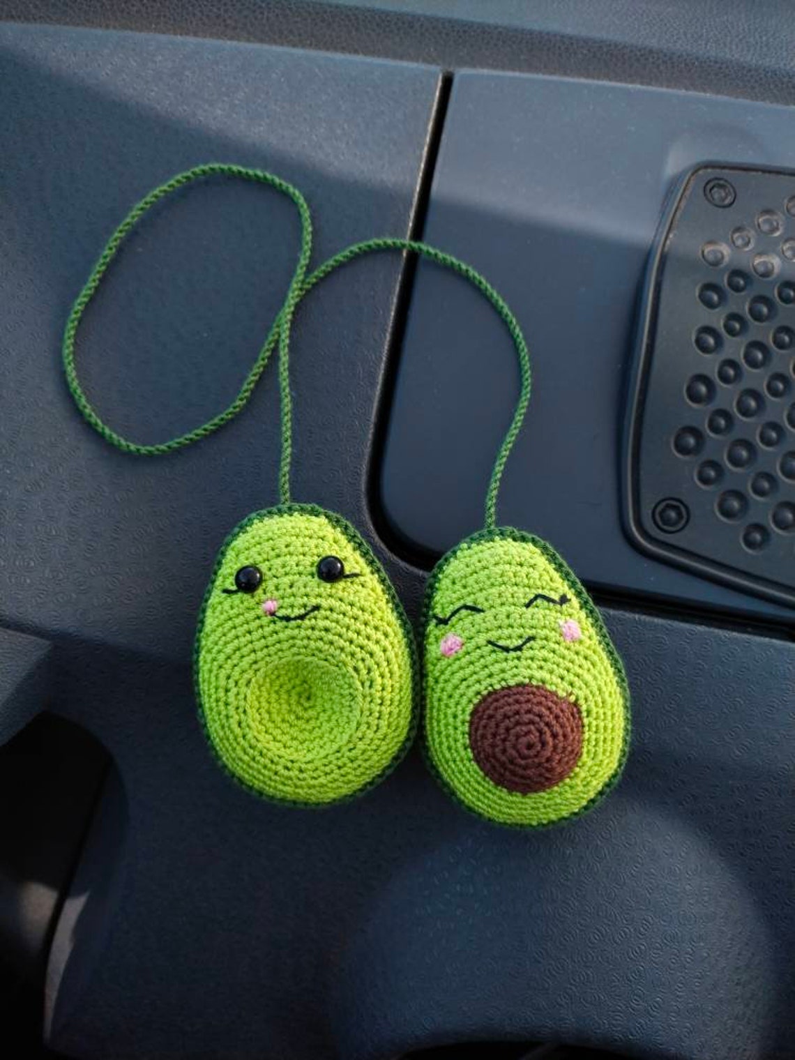 Crochet Avocado Cute Car Charm - Etsy