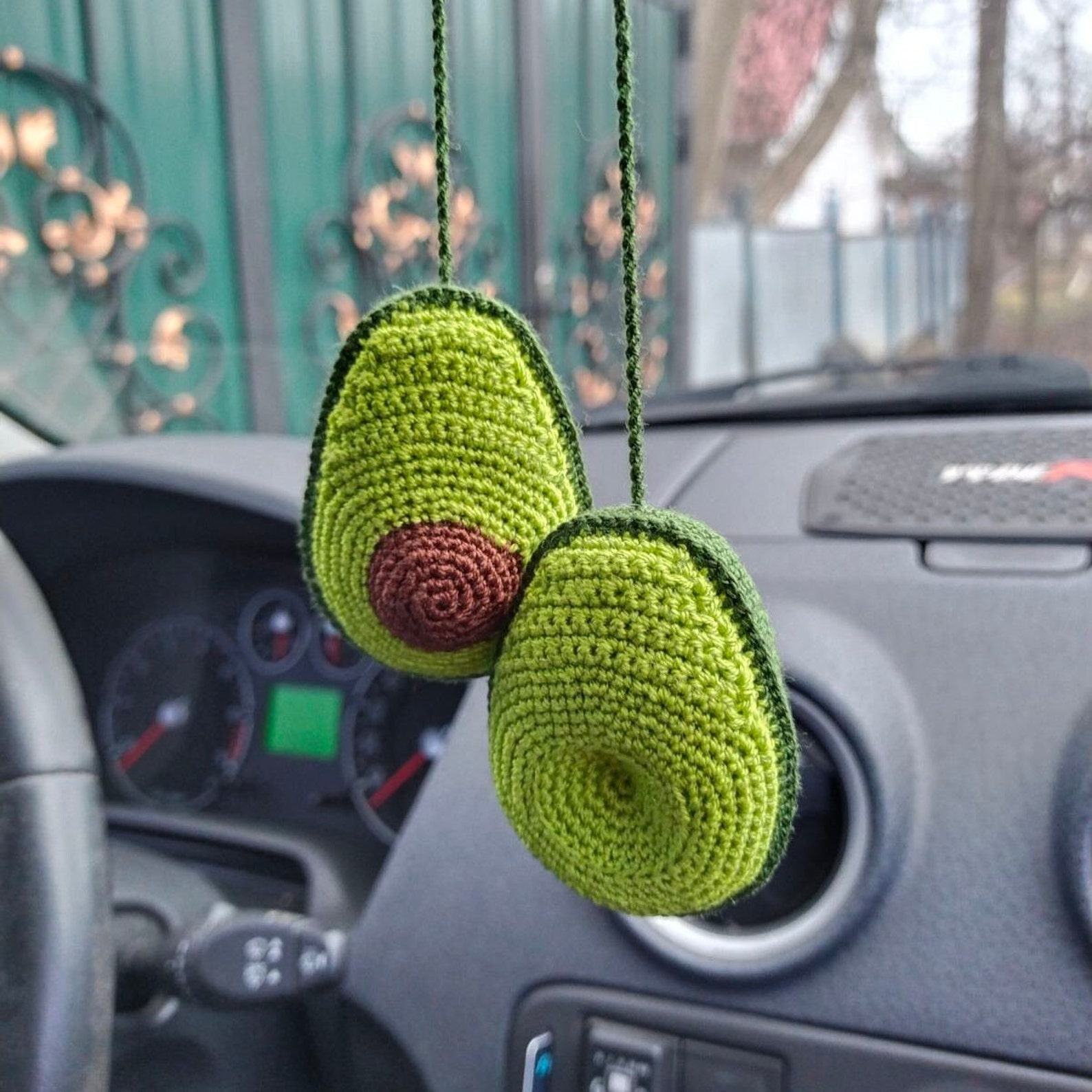 Crochet Avocado Cute Car Charm - Etsy