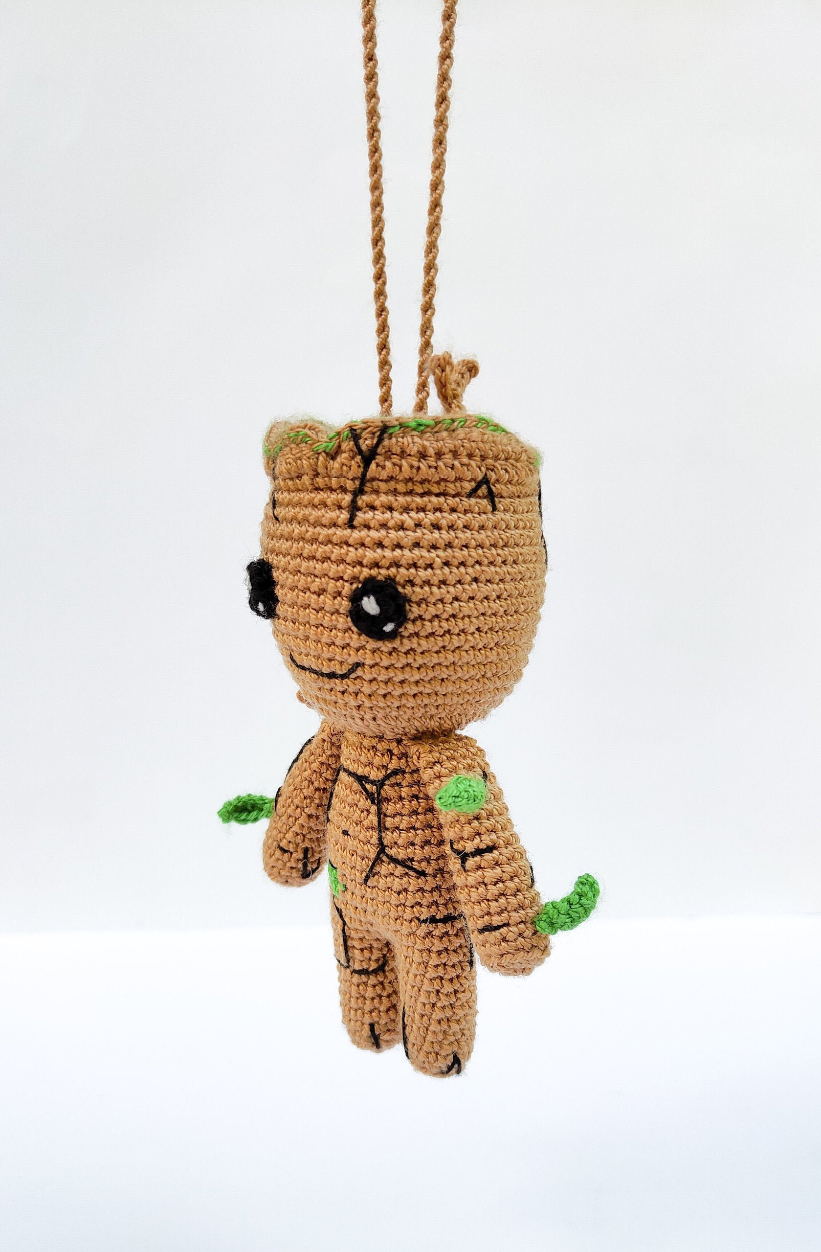 Crochet Groot car keychain Groot cute car accessories | Etsy