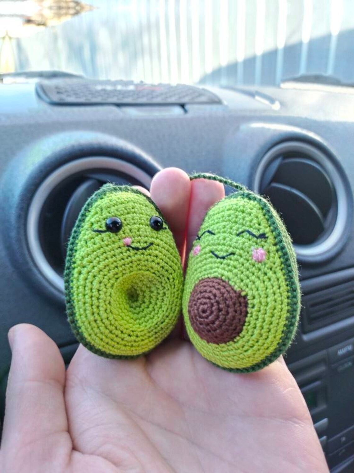 Crochet Avocado Cute Car Charm - Etsy