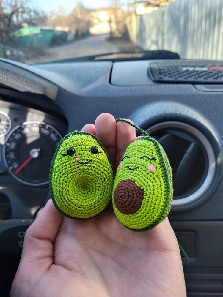 Crochet Avocado Cute Car Charm - Etsy
