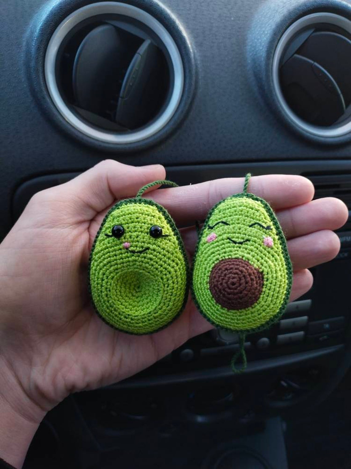 Crochet Avocado Cute Car Charm - Etsy