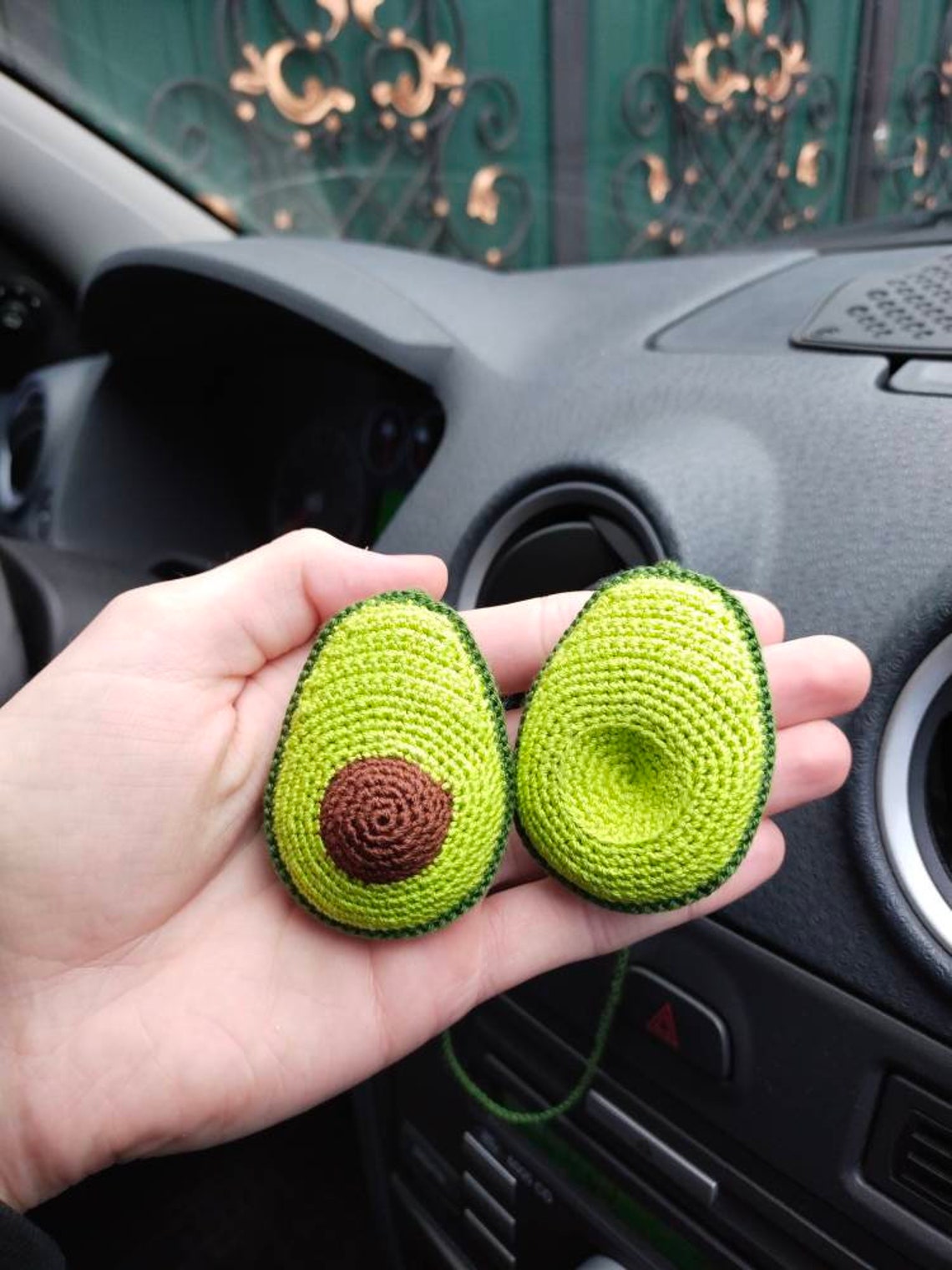Crochet Avocado Cute Car Charm - Etsy