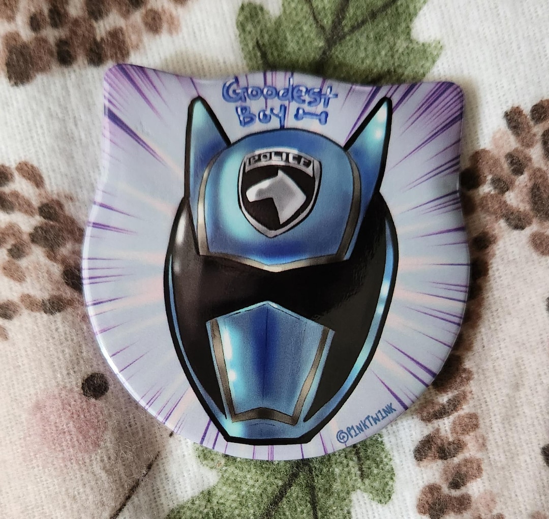 Doggie Kruger Power Rangers SPD Anubis Badge Pin Button Goodest Boy - Etsy
