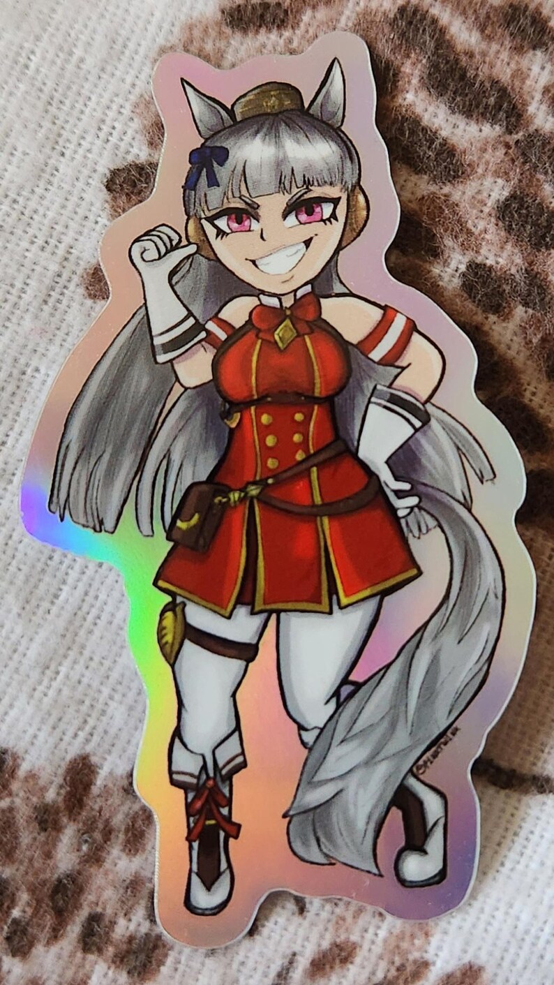 Umamusume Stickers 2.5" Gold Ship Rice Shower Symboli Rudolf Oguri Cap ...