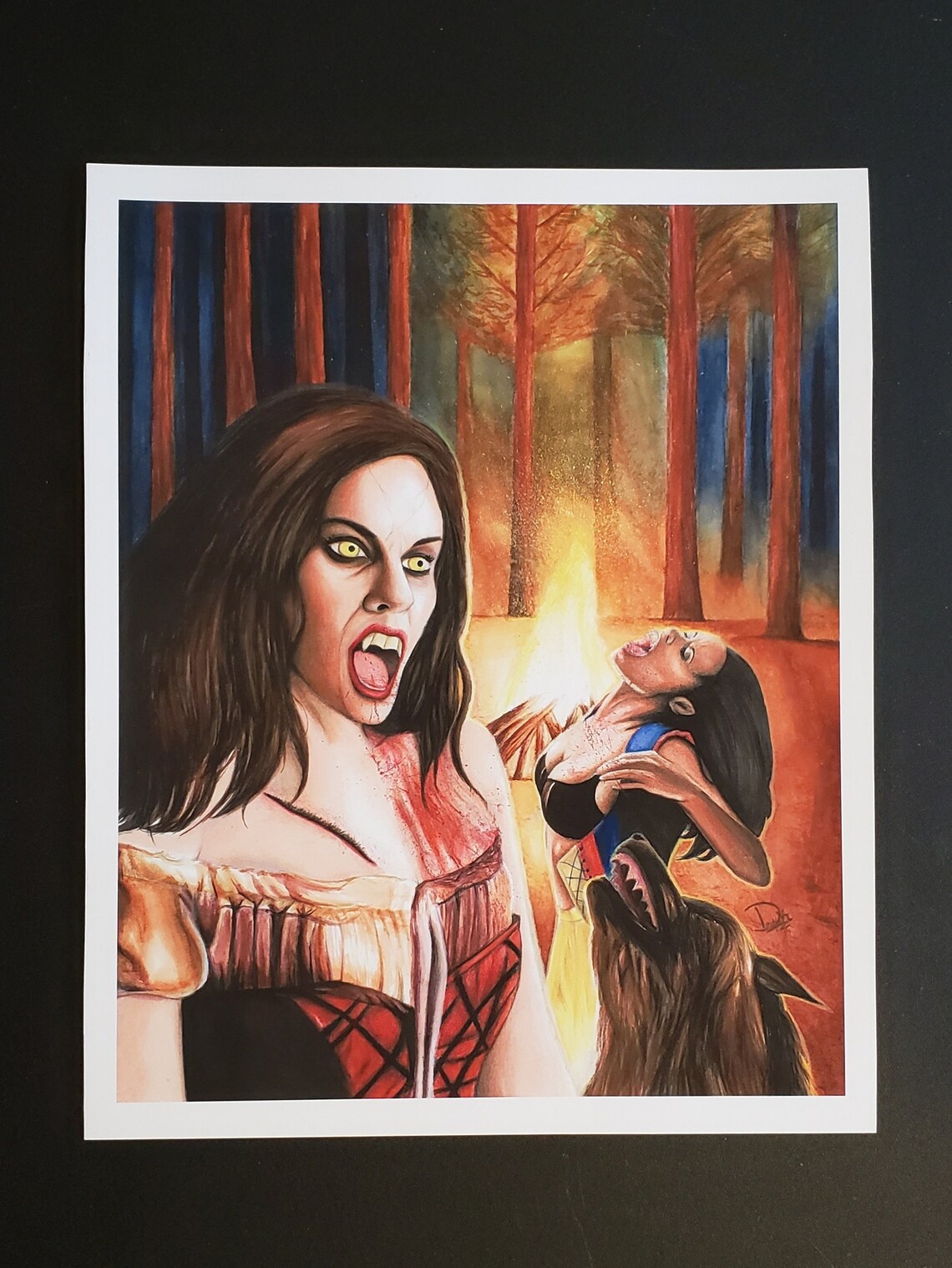 Werewolf transformation Art Print - Etsy