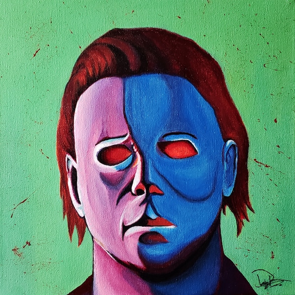Horror Acrylic Painting - Etsy