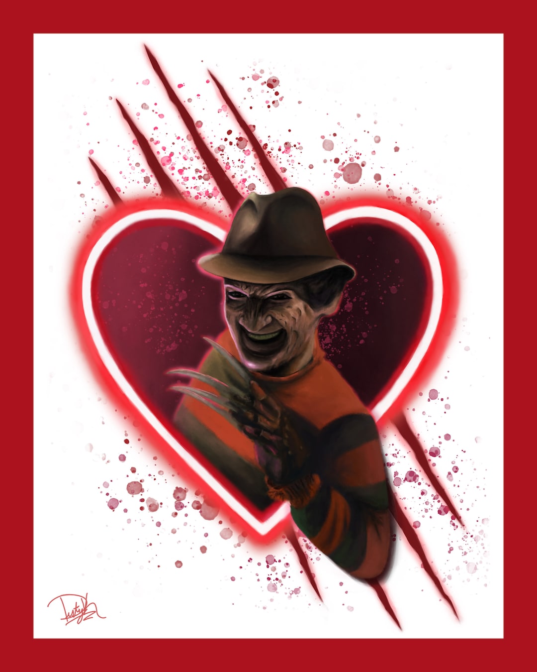 Freddy Valentine Art Print - Etsy