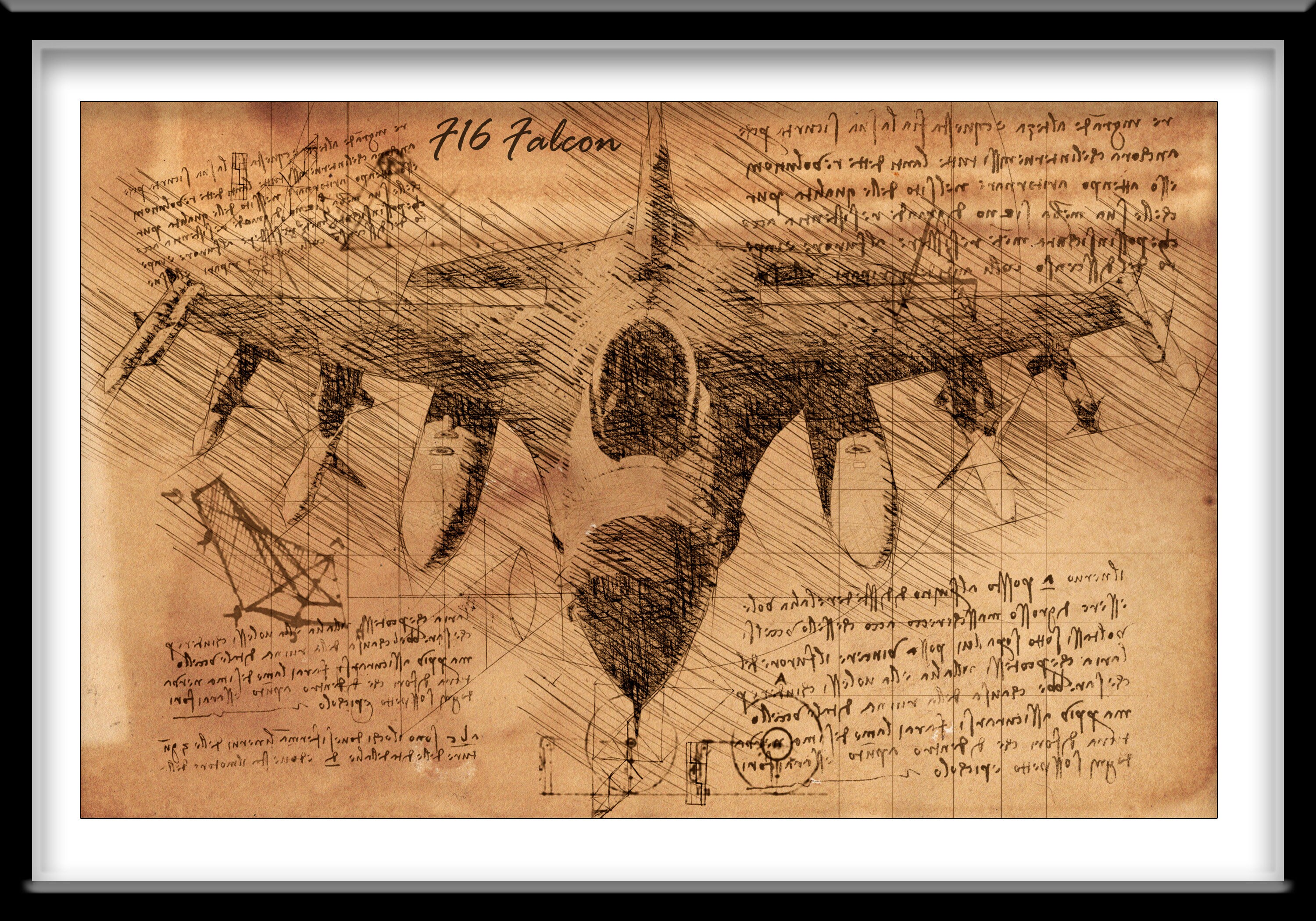 Digital Drawing of an F16 Falcon Fighter Jet "viper" - Etsy