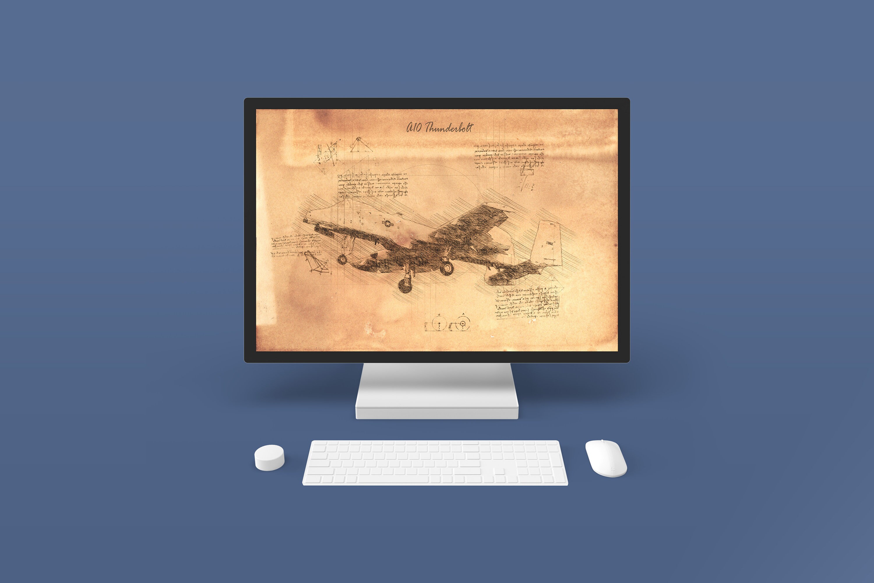 A10 Thunderbolt Drawing Aka Warthog - Etsy