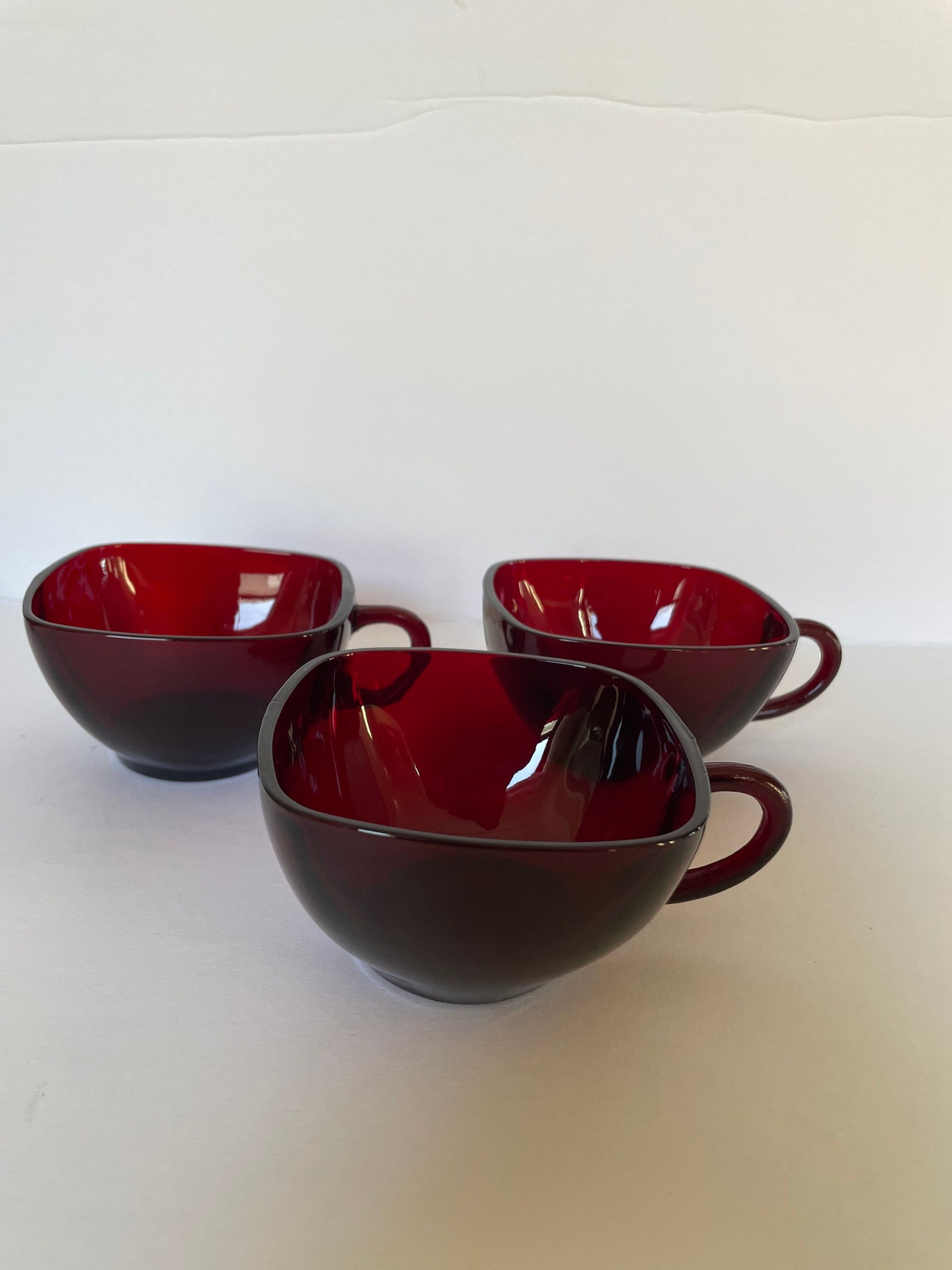 Gorgeous Vintage Glass Tea Set - Etsy UK