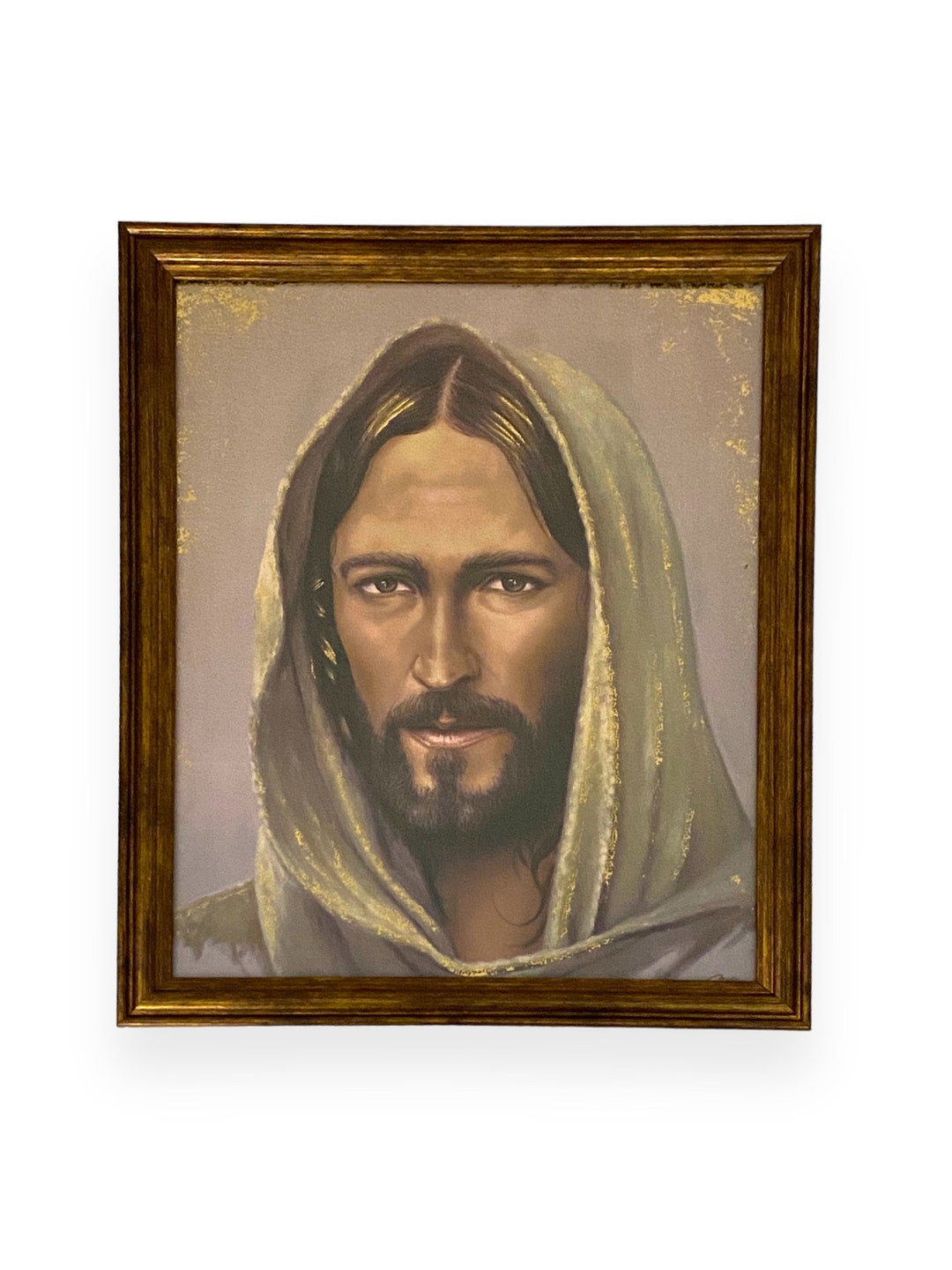 Holy Jesus Christ Face Good Shepherd Pastor Picture Frame Catholic ...